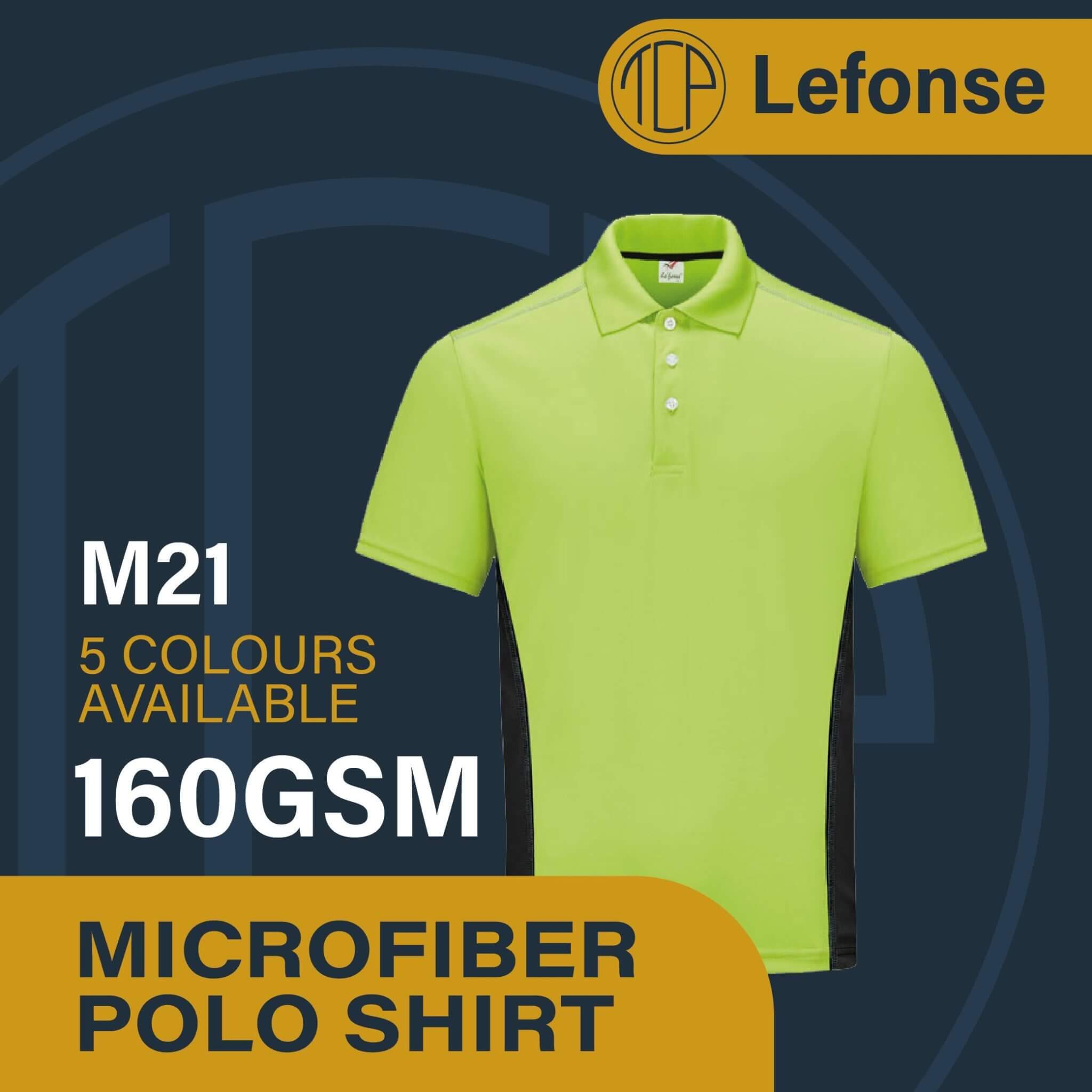 Lefonse Quick Dry Polo 160GSM M21 Microfiber Polo Shirt – Custom Project