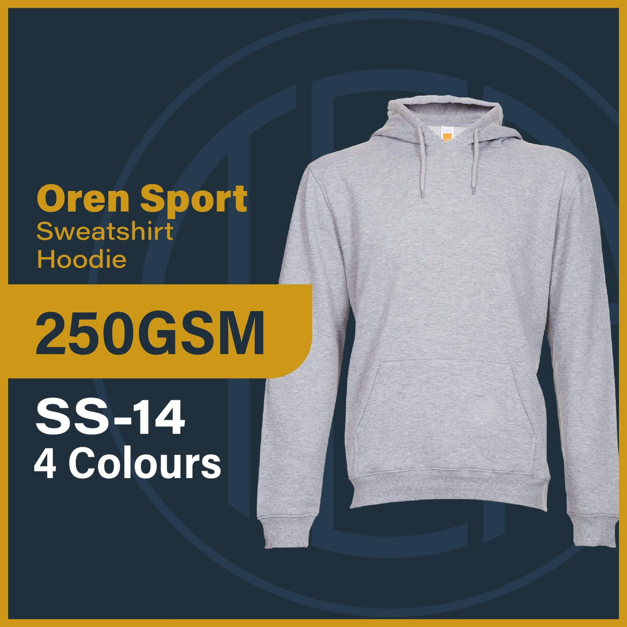 Oren Sport Jacket 250GSM SS14 Unisex Sweatshirt Hoodie – Custom Project